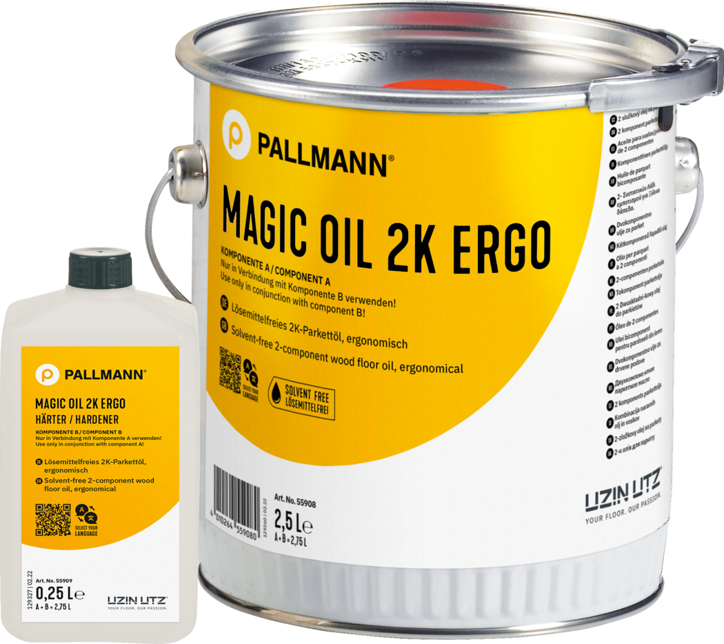 Pallmann Magic Oil 2K Ergo (1 Liter) Lösemittelfreies 2K-Parkettöl, E ...