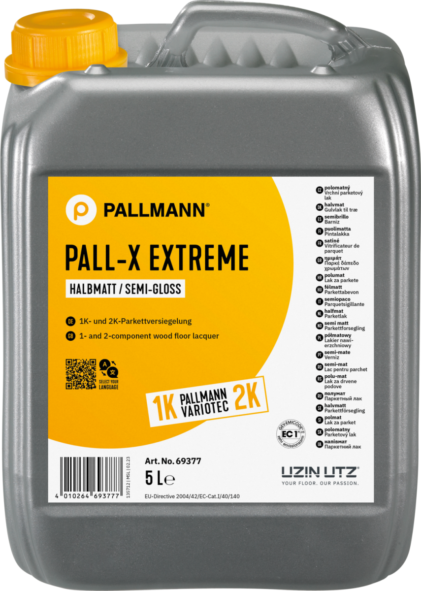 Pallmann Pall-X Extreme matt (5 Liter) 1K- und 2K-Parkettversiegelung ...