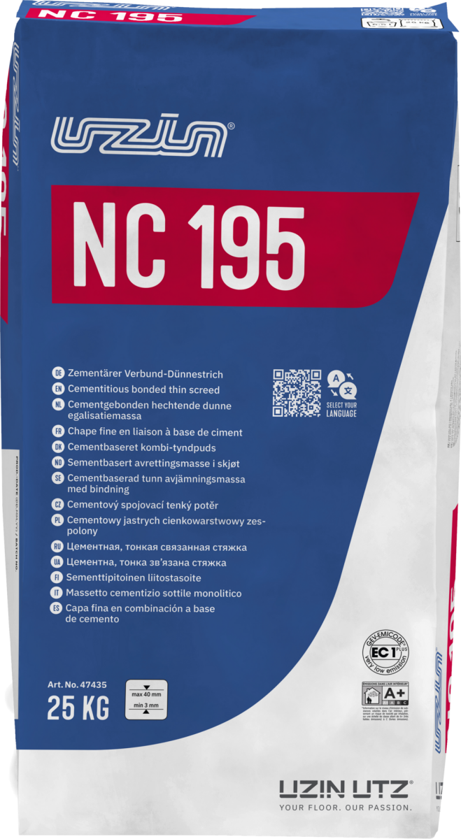 UZIN NC 195 Zementärer Verbund-Dünnestrich 25 KG, 49,90